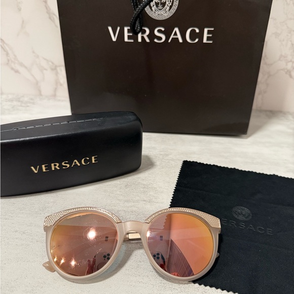 Versace | Accessories | Versace Rose Gold Sunglasses | Poshmark